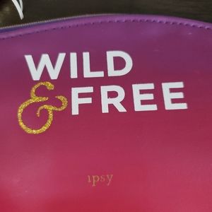 ipsy | Bags | Ipsy Bag Pink Purple Ombre Wild Free Gold Tassel | Poshmark